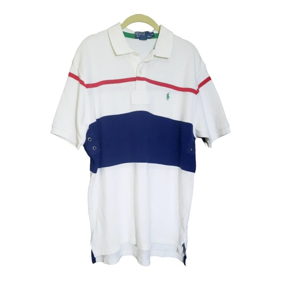 Polo Ralph Lauren | Shirts | Polo Ralph Lauren Mens White Red Pique ...